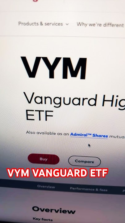 Vanguard high dividend ETF - VYM - YouTube