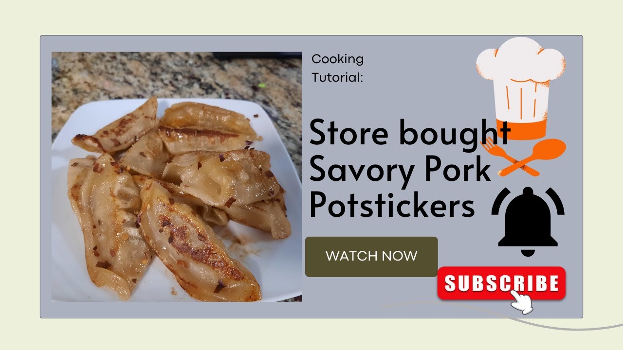 Store bought Savory Pork Potstickers - YouTube