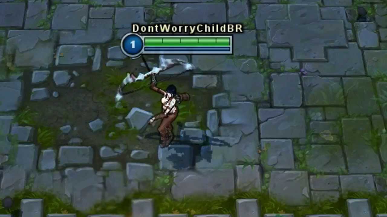 LoL - Skin Spotlight Ashe Britania / Woad Ashe - YouTube