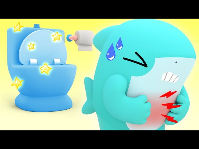 BABY SHARK learns to use the POTTY! - Songs for Kids | Potty training ...