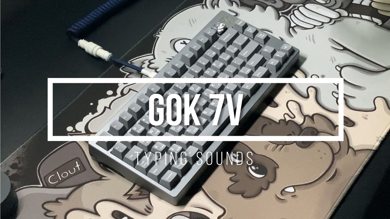 GOK 7V Typing Sounds (Cherry Top H1) - YouTube