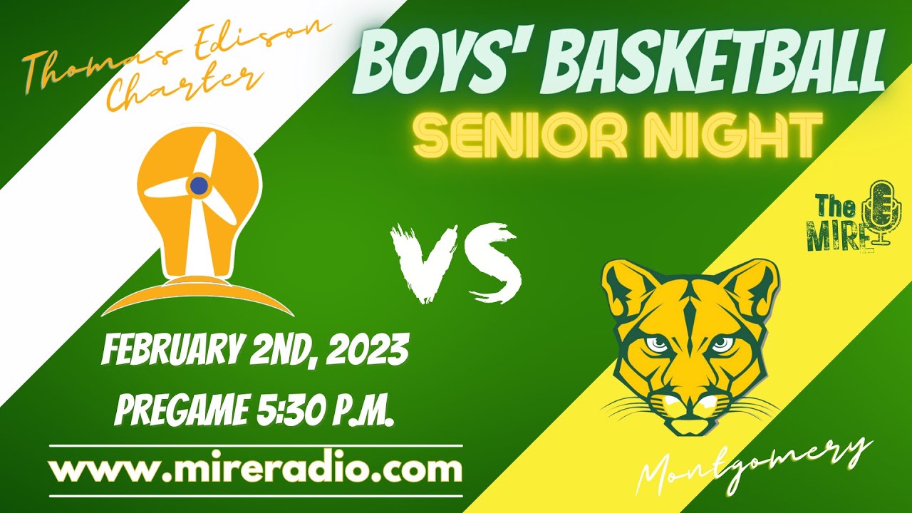 Boys' Basketball - Senior Night vs Thomas Edison Charter - YouTube