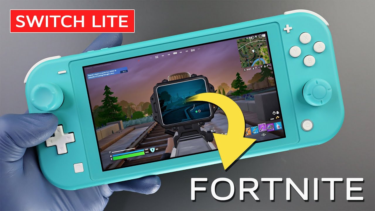 Fortnite on Nintendo Switch Lite Full Game - YouTube