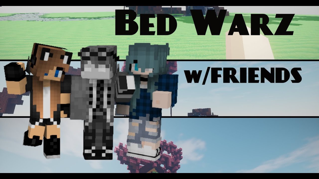 MiNeCraft -Bed Warz- w/Friends - YouTube