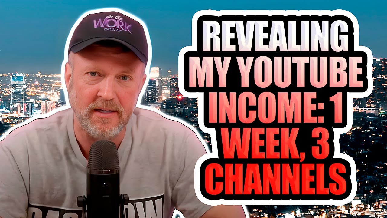 Revealing My YouTube Income: 1 Week, 3 Channels - YouTube
