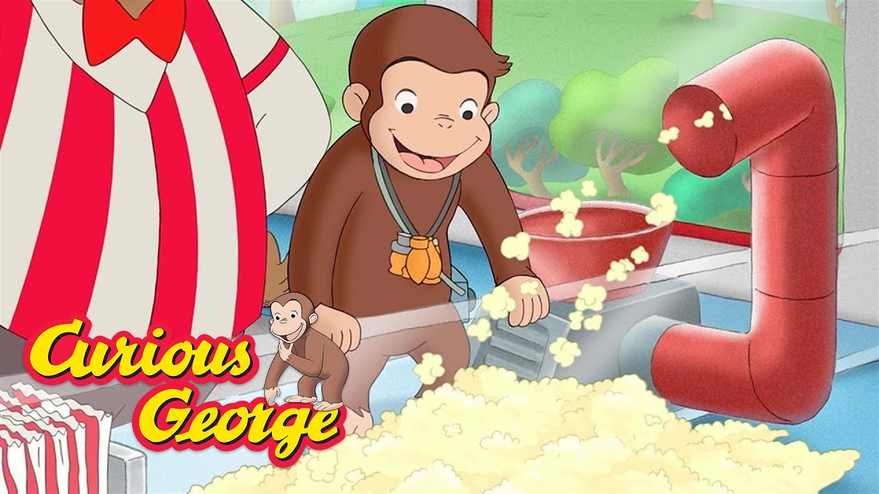 George learns to make popcorn 🍿 Curious George 🐵 Kids Cartoon 🐵 Kids ...