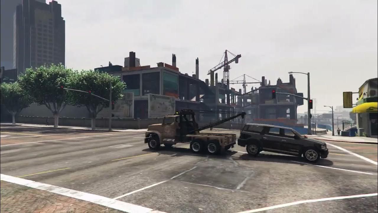 GTA 5 - MISSION #38-- tow truck mission{ 100% Gold medal walkthrough ] - YouTube