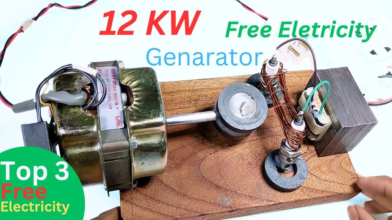 Top 3rd Awesome Electric Generator For Experiment Use Free Energy AC ...