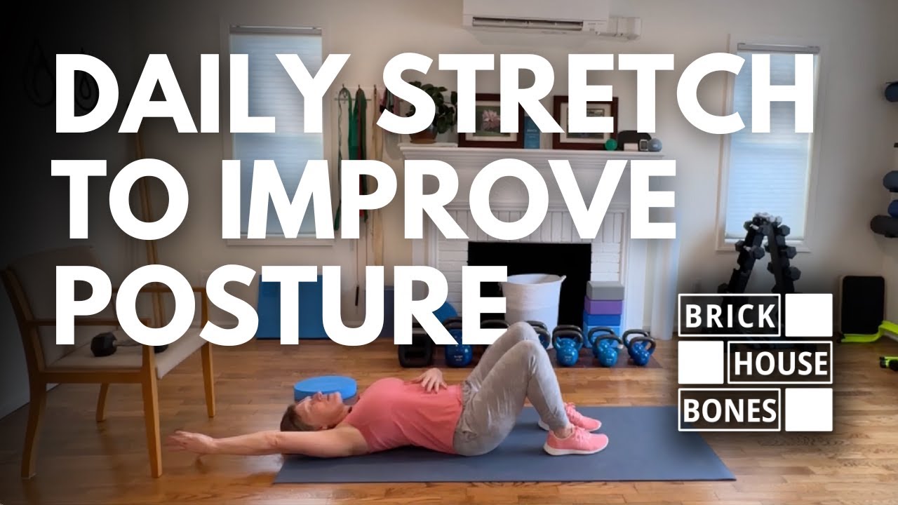 Daily Stretch to Improve Posture & Reduce Back Hump - YouTube