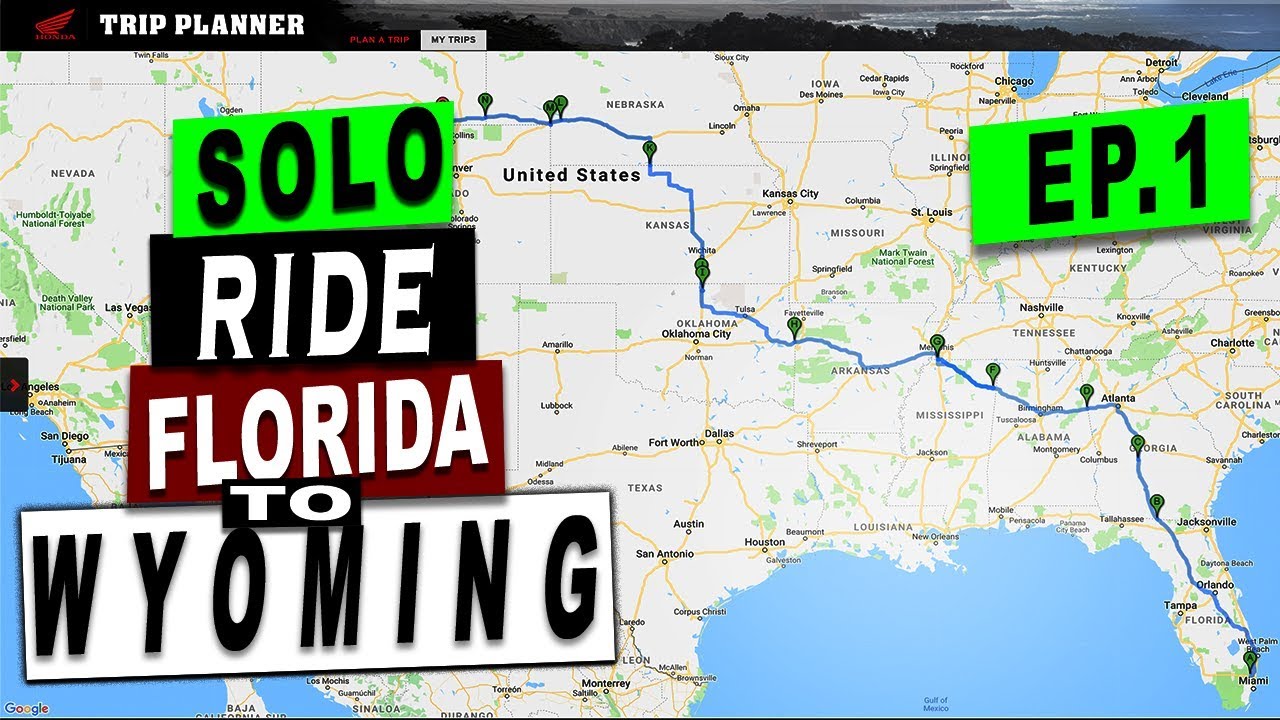 Solo Cross Country Motorcycle Ride | Ep.1 Racing to Georgia. - YouTube