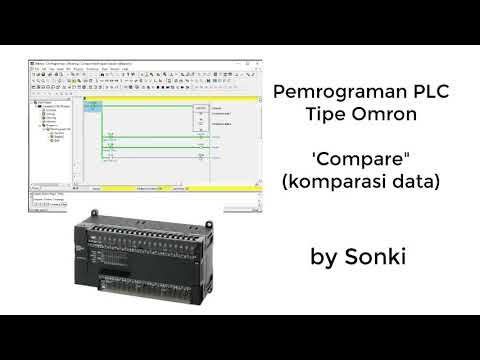 PLC Omron perintah komparasi data (Compare) - YouTube