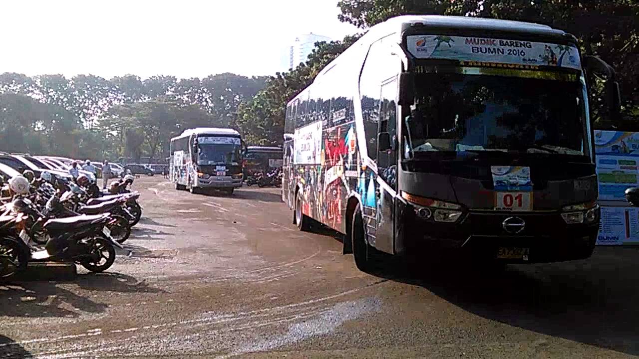 Konvoi Bus Mudik Jasa Raharja 2016 - YouTube