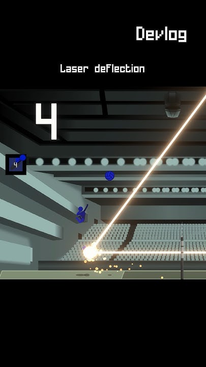 Laser deflecting. #volleyball #gaming #2dgames #unity2d #games #indiedevs #ability #devlog - YouTube