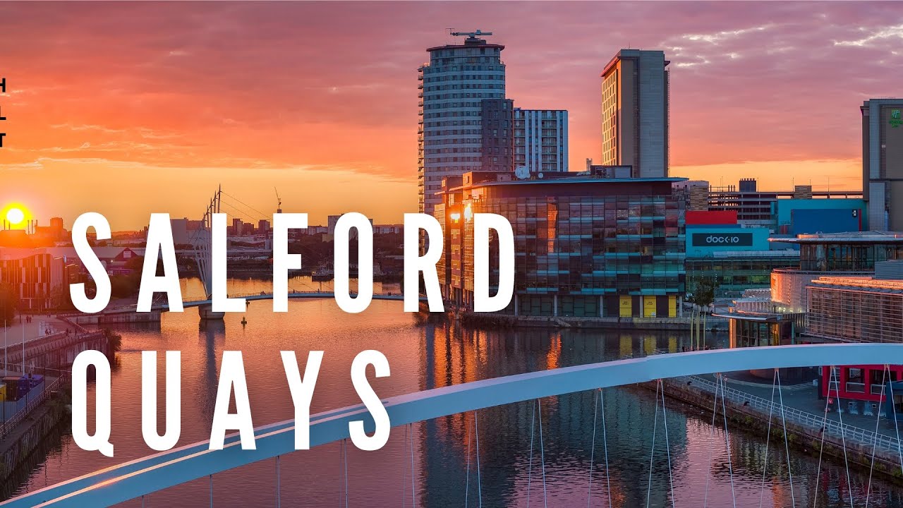 Salford Quays - STUNING SUNSET! - YouTube