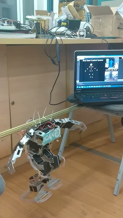 Humanoid Robot Control Using Kinect Arduino And Esp8266 Processing Youtube