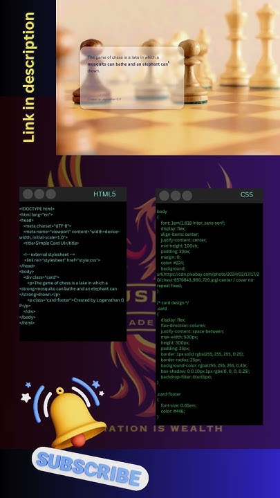 Create a Simple Glassmorphism Card UI with HTML & CSS | Step-by-Step Tutorial #javascript # ...
