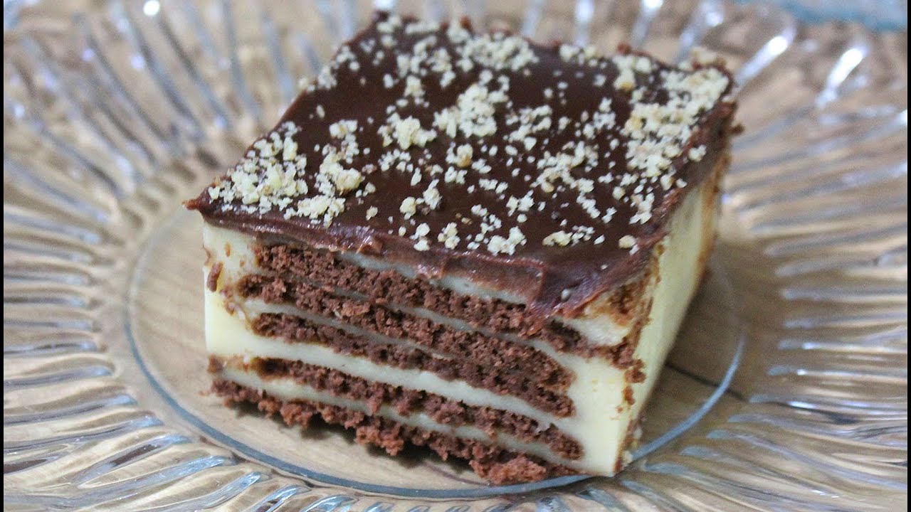 Embelsira te thjeshta per iftar - Torte pa pjekje me keksa - YouTube