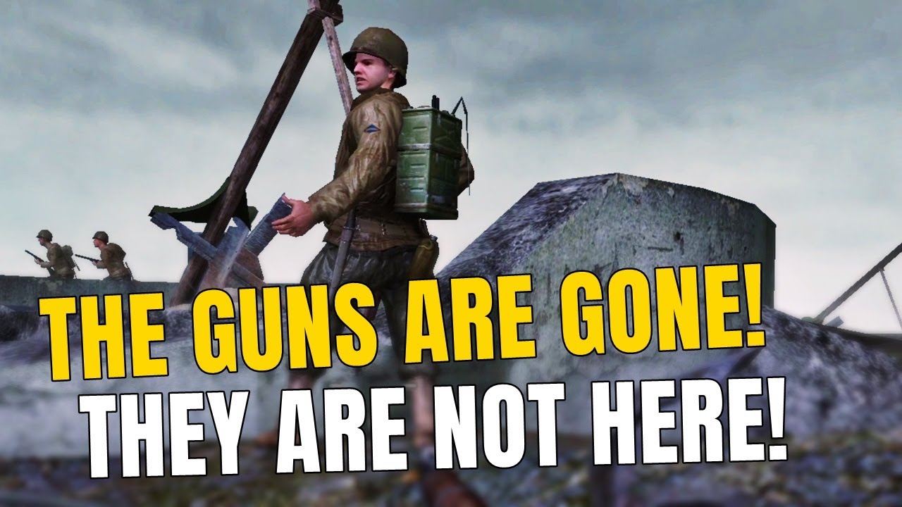 Sgt Randall! The guns are gone! They are not here! - Call of Duty 2 ...
