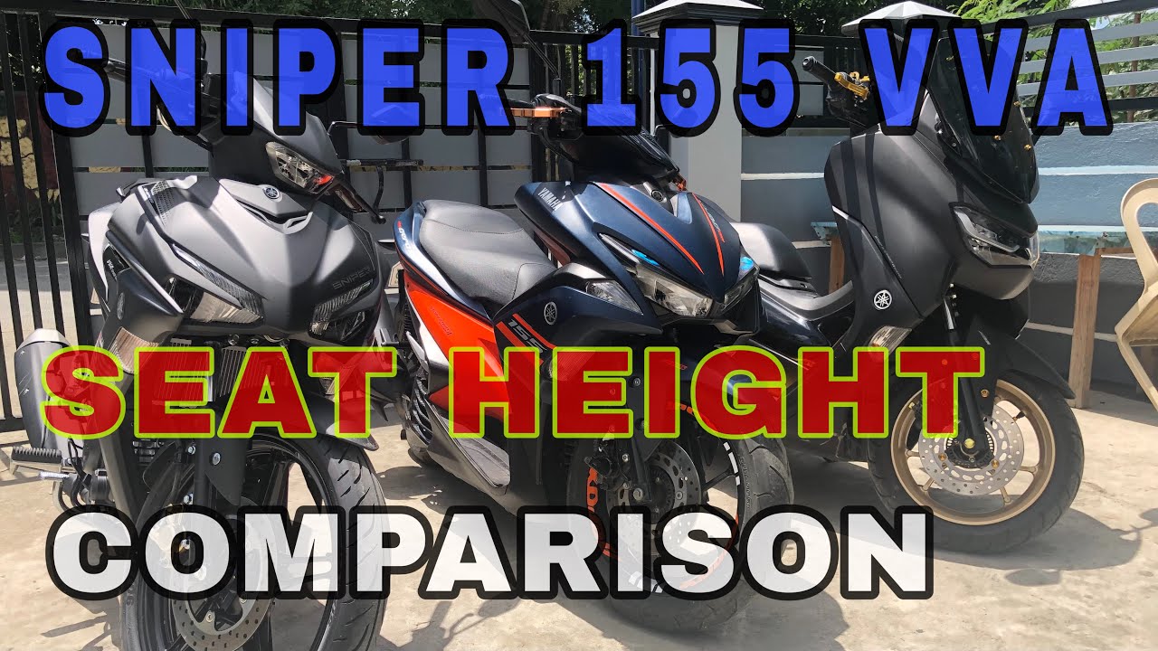 yamaha-sniper-155-vva-nmax-aerox-seat-height-youtube