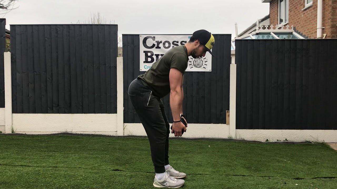 Bend over scapula shrugs - YouTube