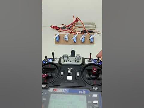 Servo motor. Fly sky remote. Experiment Lab. - YouTube