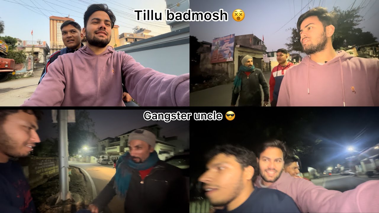 Tillu badmosh😵😎gangster uncle in Haldwani 😱, 30 days hard ( Day 17 ...