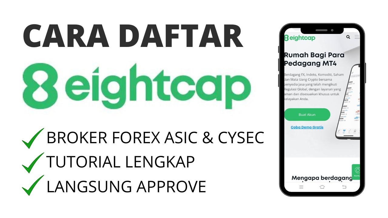 Sukses ! Cara Daftar Akun Di Broker Forex Eightcap Terbaru - YouTube