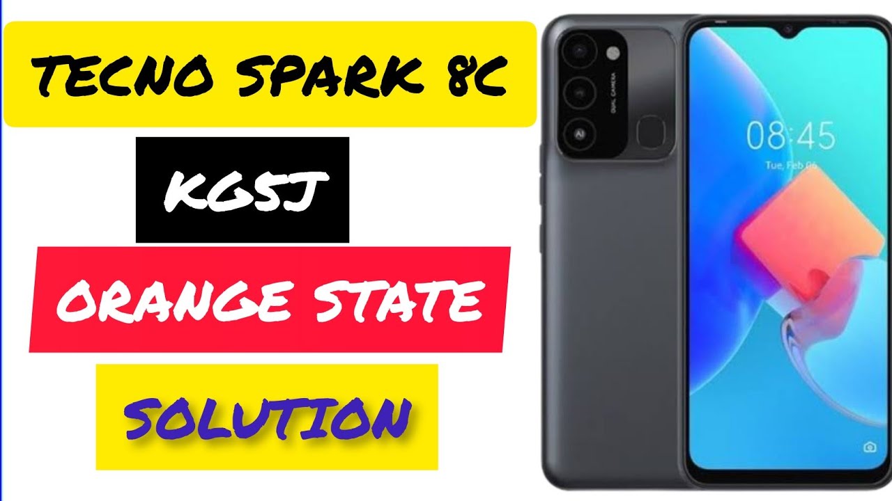 Tecno Spark 8C KG5J Orange State Solution - YouTube