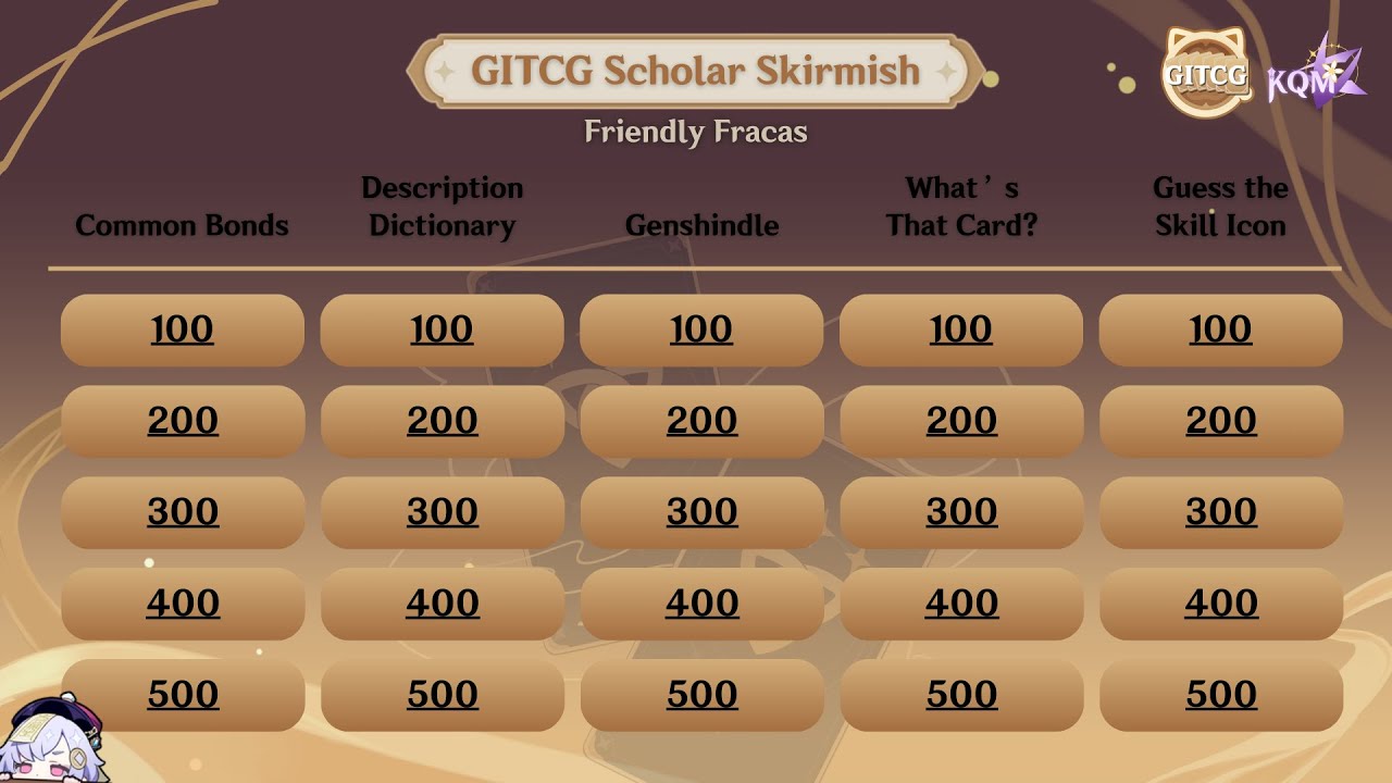 GENSHIN TCG GAMESHOW || GITCG SCHOLAR SKIRMISH - YouTube