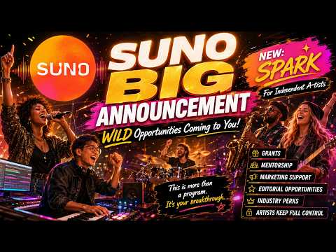 SUNO BIG ANNOUNCEMENT INDIE Artistes: Exciting Opportunity @suno  Spark Incubator