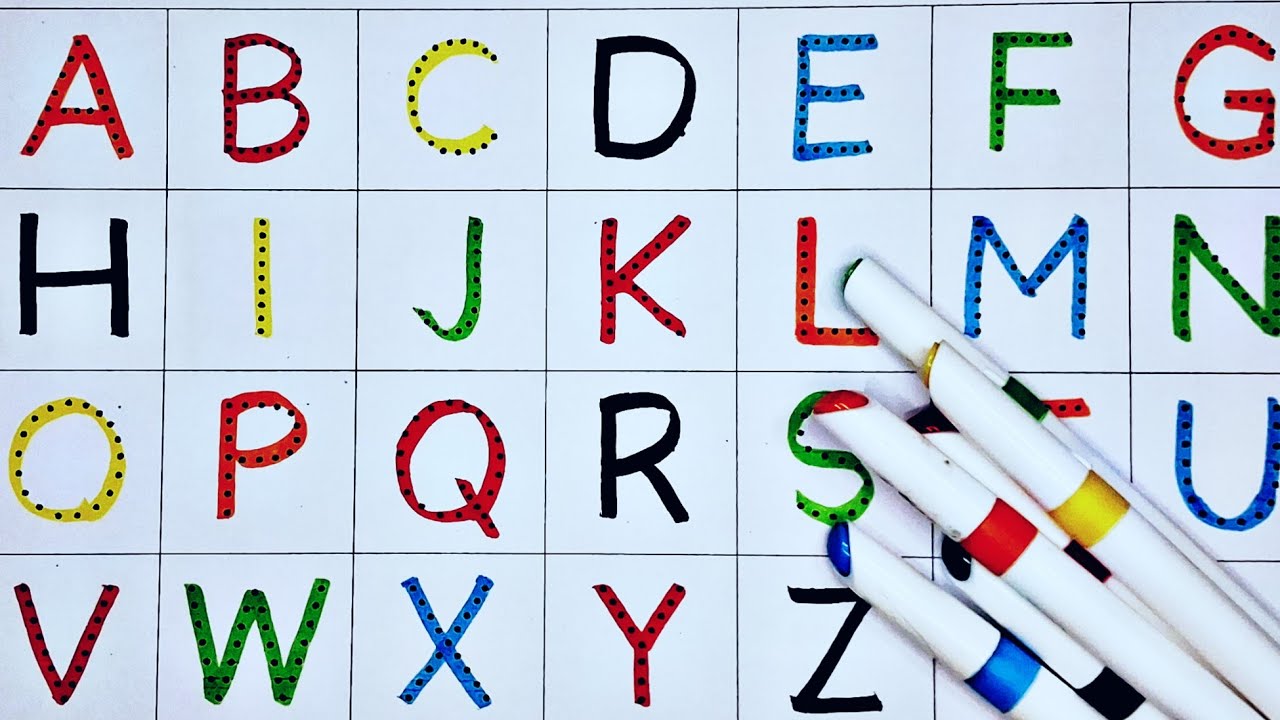 A B C D for kids ! A to Z phonics sounds ! English all letters for kids ...