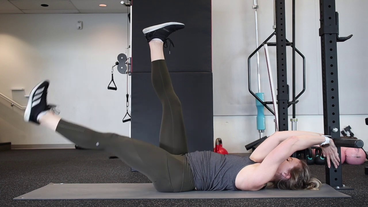 Single Leg Lower With Core Engagement - YouTube
