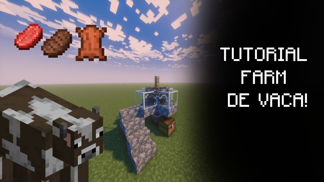 FARM DE VACA NO MINECRAFT JAVA 1.21.11 (FÁCIL E RÁPIDA🐄!) - YouTube
