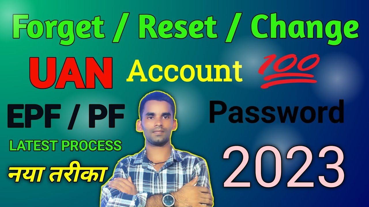 🤔 UAN/EPF /PF Forget Password online Latest Processing 2023 || Change ...