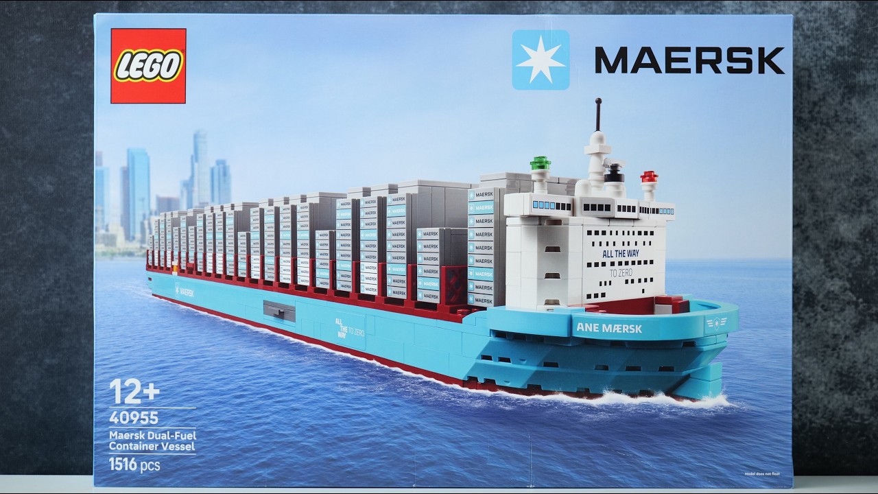 LEGO 40955 Maersk Dual Fuel Container Vessel - LEGO Speed Build Review ...
