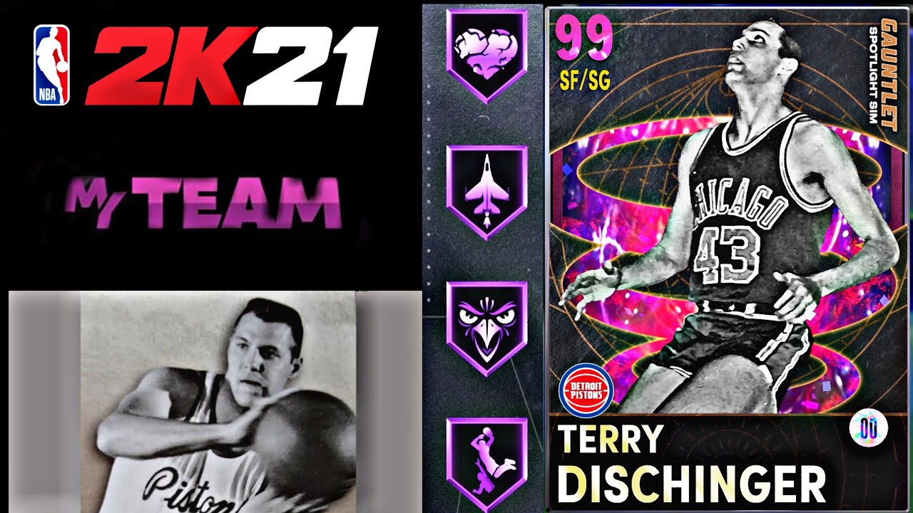 NBA2K21 DARK MATTER TERRY DISCHINGER GAMEPLAY! I WANT THIS CARD ALL ...