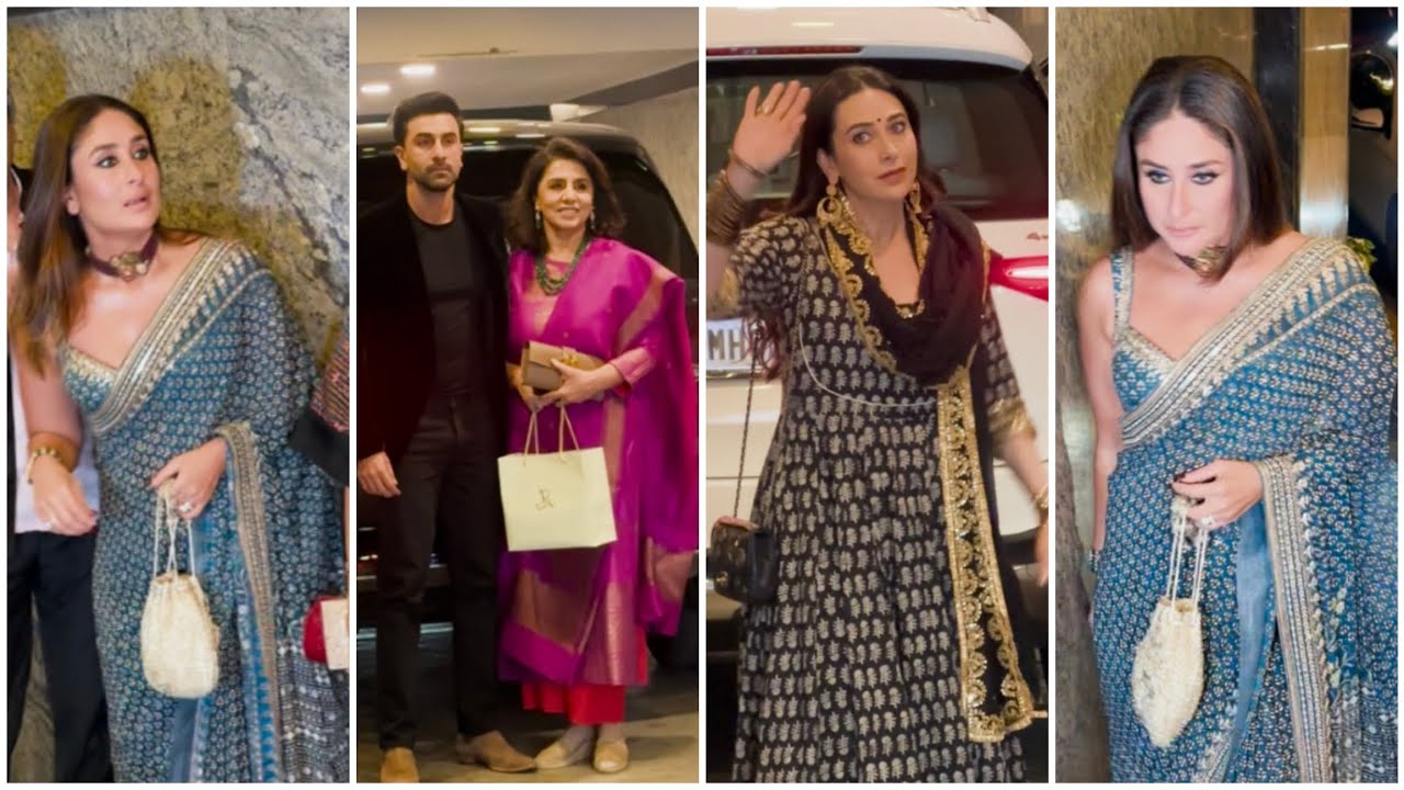 Star-studded moments! The Kapoor family graces Adar Jain's roka ...