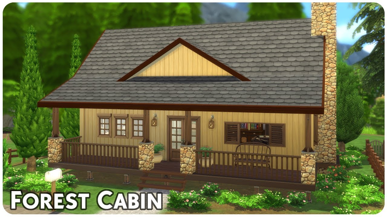 Forest Cabin | The Sims 4 Speed Build - YouTube