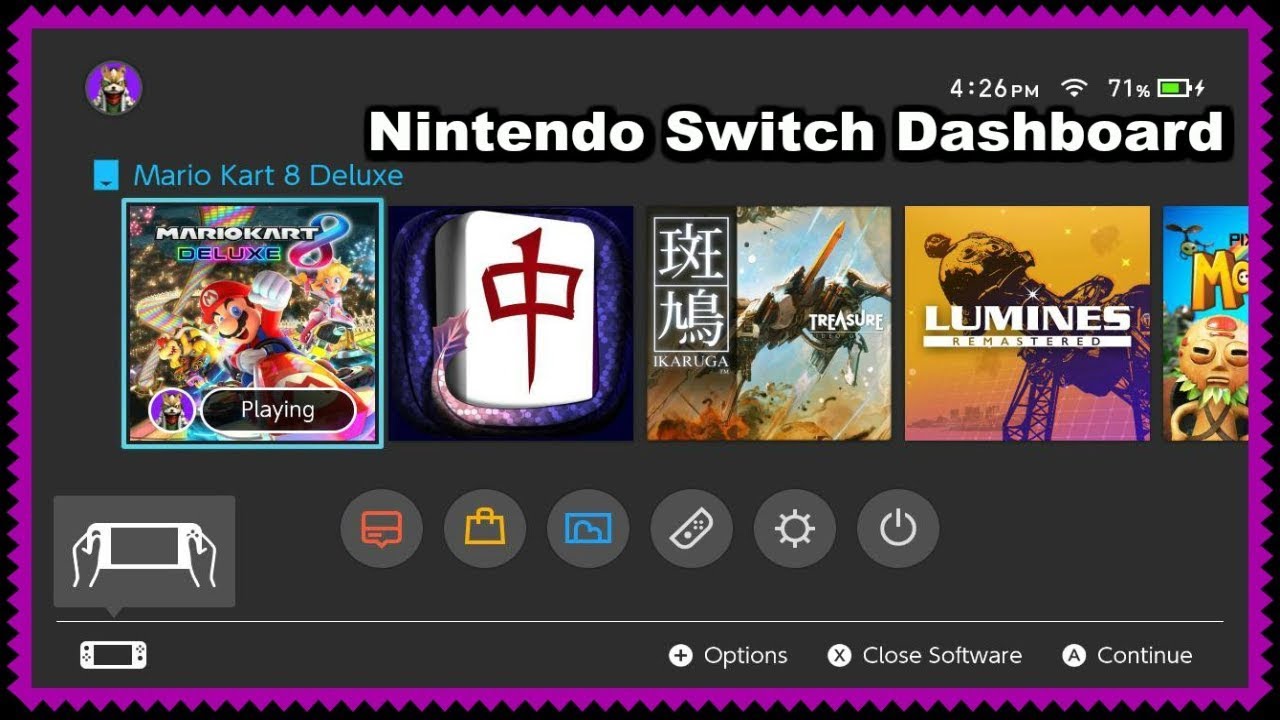 Nintendo Switch Dashboard - YouTube