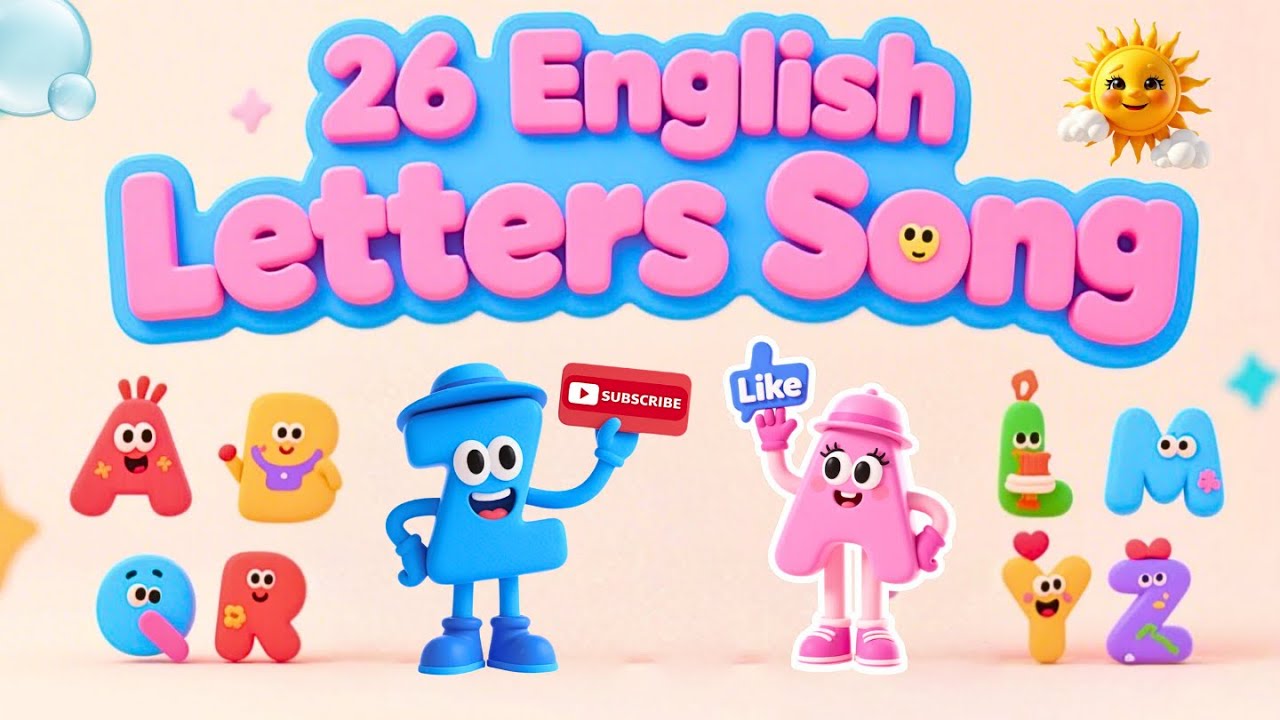 26 English Letters Song – Fun and Easy Alphabet Learning for Kids ...