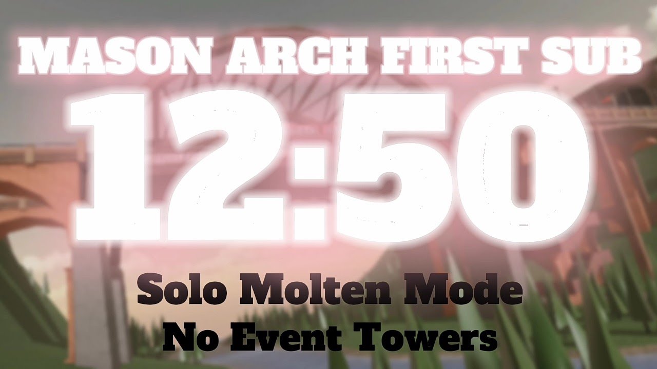 MASON ARCH Speedrun Wr REBEATEN (12m 46s) - Solo Molten Mode, No Event ...