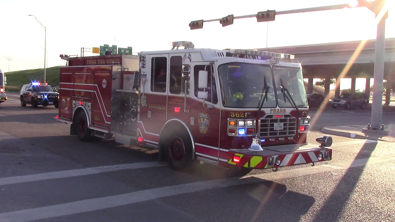 Pharr Fire Department Fire Fest 2018 Lights and Sirens Parade - YouTube