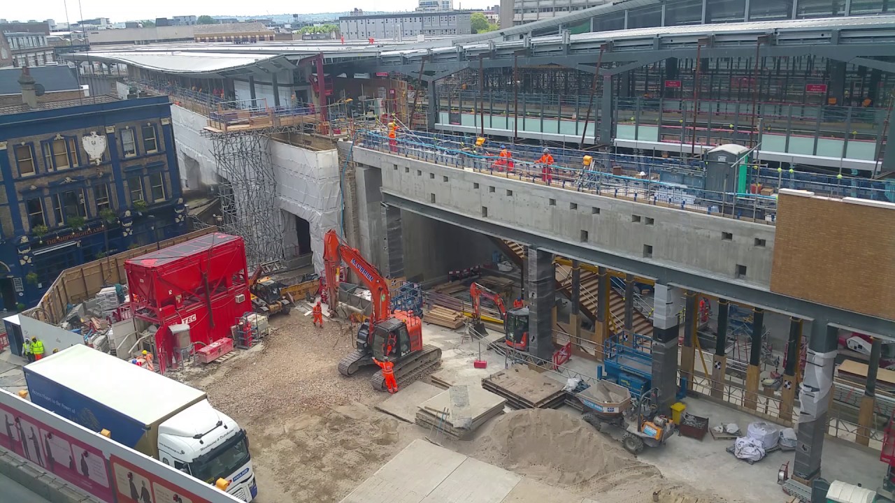 Time-lapse of redevelopment work at London bridge station 24/05/17 ...