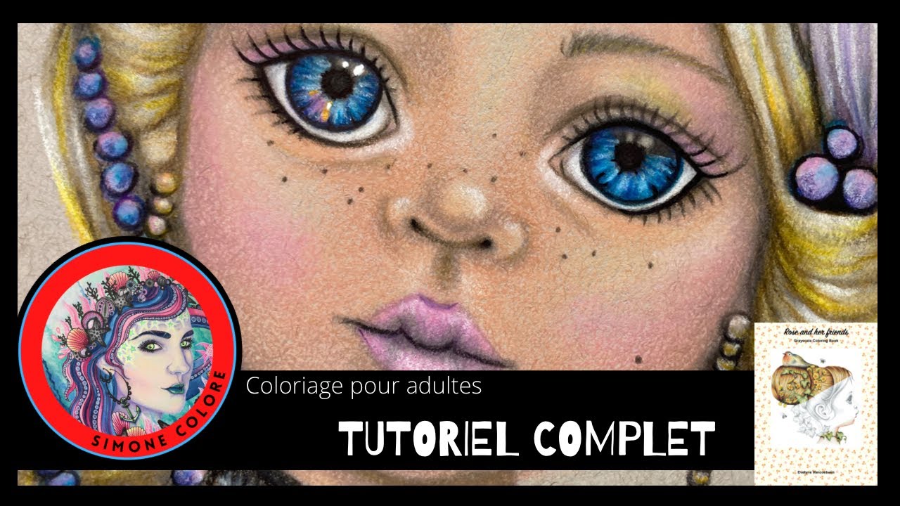 [ Tutoriel ] Coloriage pour adultes ️ Simone Colore ️ - YouTube