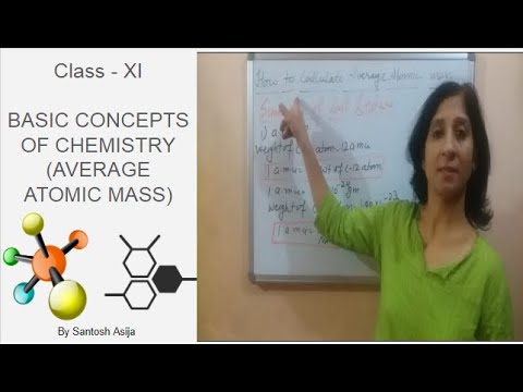 CLASS 11TH- SOME BASIC CONCEPTS OF CHEMISTRY (LECTURE-3) AVERAGE ATOMIC ...
