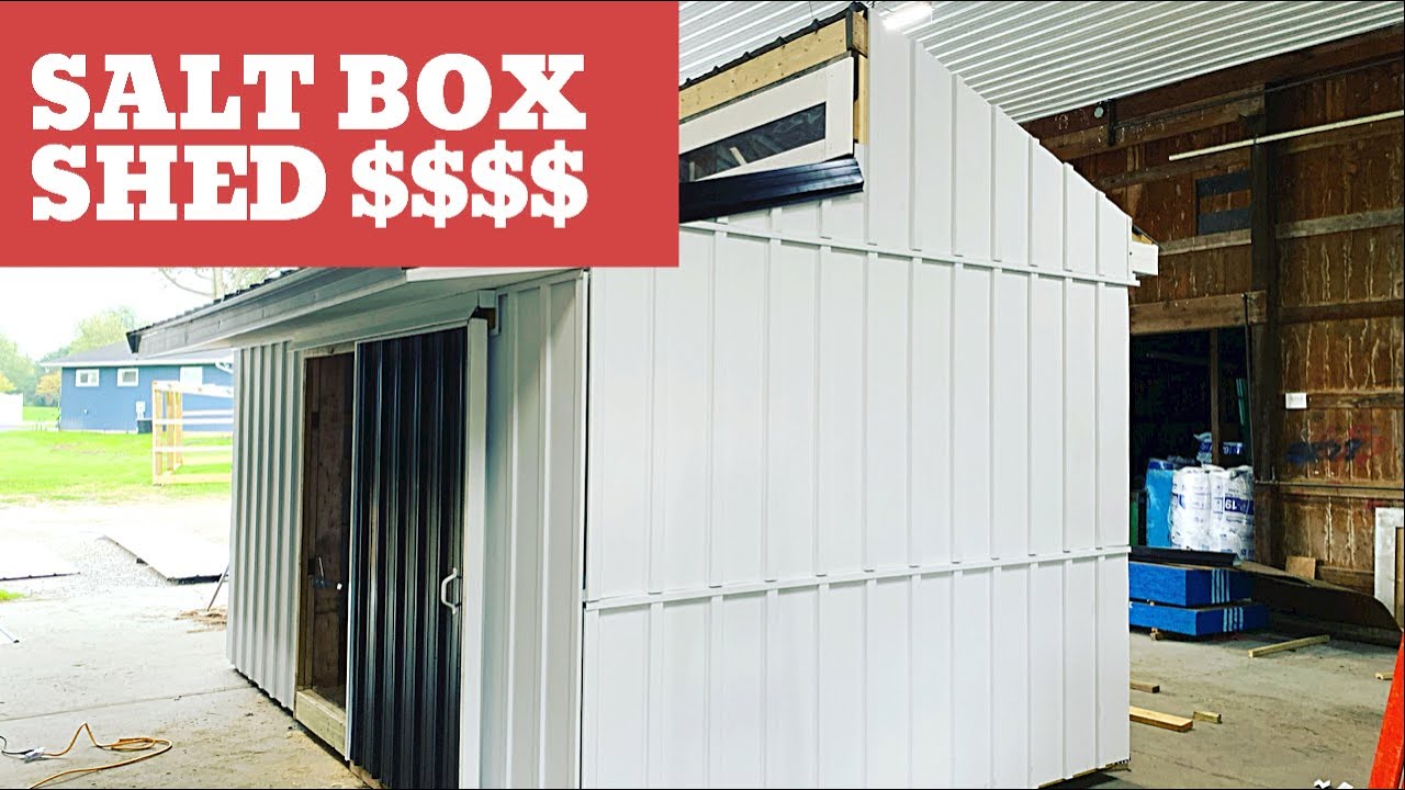 Salt Box Shed for DIY $$$$. - YouTube