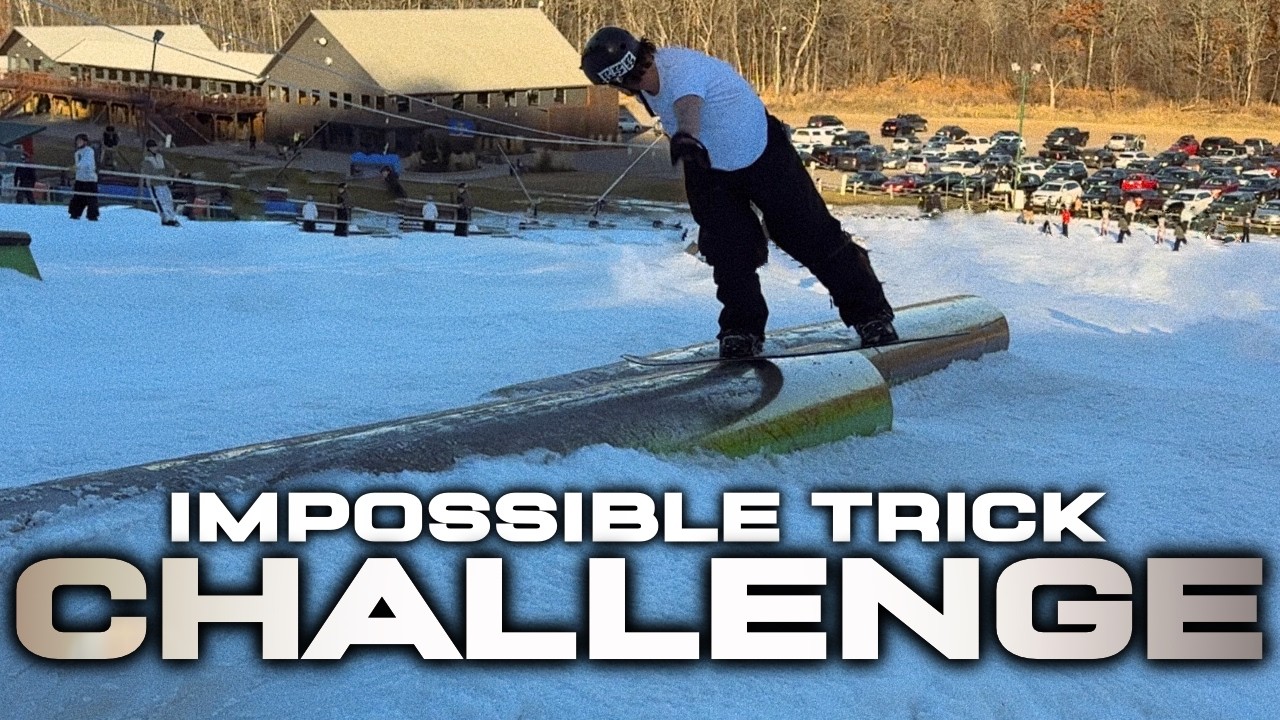 I TRIED THE VIRAL 10 TRICK SNOWBOARD CHALLENGE - YouTube