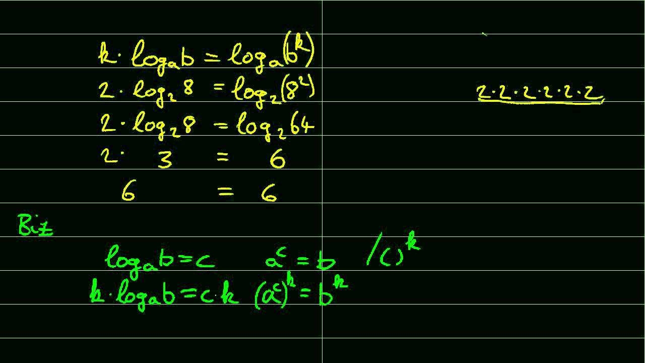 Hatvány logaritmusa azonosság bizonyítása - YouTube