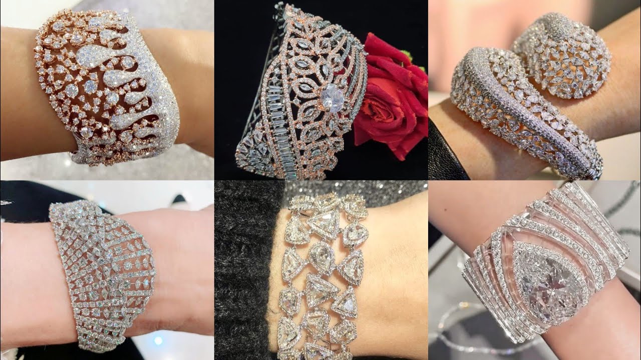 Most beautiful and stunning diamond bracelets collection - YouTube