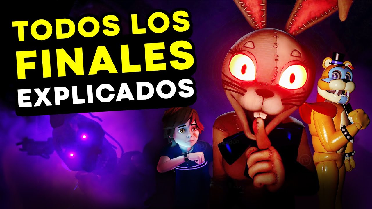 FNAF Security Breach: FINALES EXPLICADOS 🎁 (Five Nights At Freddy's ...